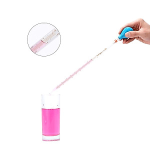 BetterUS 10ml Glass Graduated Droppers Lab Pipettes Dropper Liquid Pipette with Rubber Caps