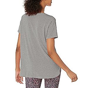 Amazon Essentials Women's Studio Relaxed-Fit Lightweight Crewneck T-Shirt (Available in Plus Size), Medium Grey Heather, X-Large