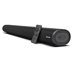 BESTISAN Sound Bar, 80 watts 33.5 inch Sound Bars for TV with Bluetooth 5.0, 3 EQs, Bass Adjustable, HDMI-ARC/Optical/Coaxial/Aux/USB Connection for Home Theater, Gaming, PC, Projectors, 2024 Version