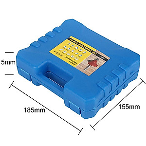 JIUNENG Carbide Tipped Router Bit Set with 1/4" Shank, Router Bit Kit for DIY, Woodworking Project, 15 Piece Set