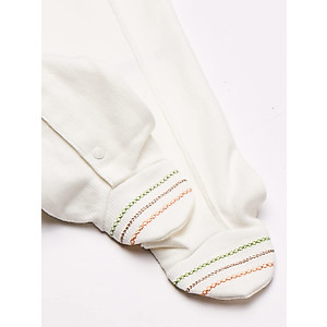 Little Me Unisex Baby 100% Cotton Scratch Free Tag 2-Piece Sleeper, Giraffe, Newborn