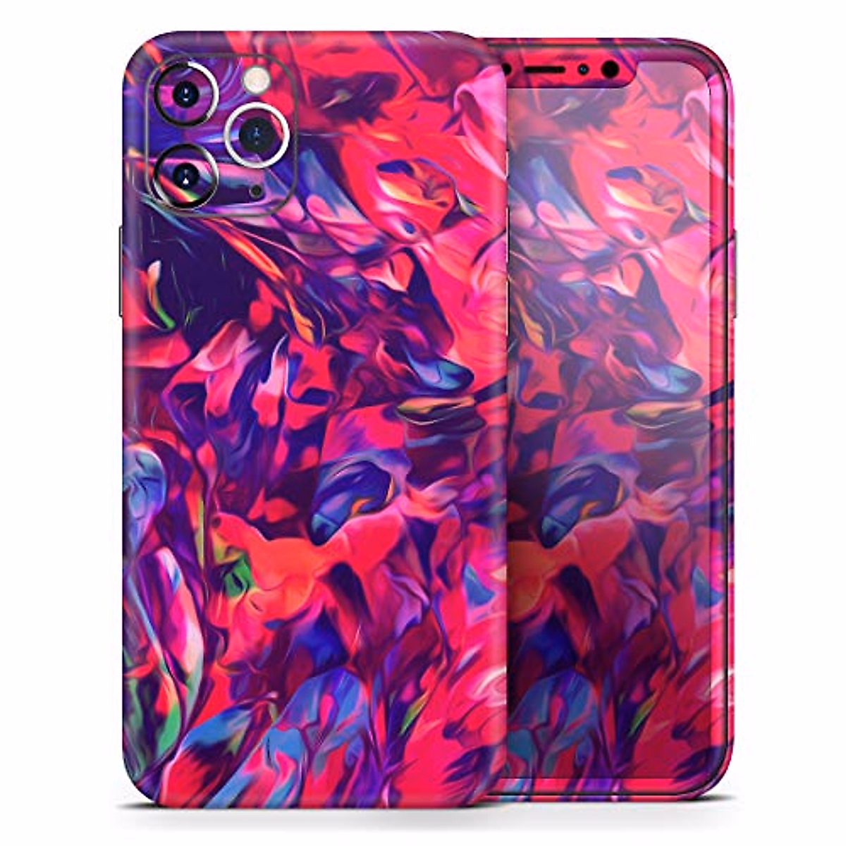 Design Skinz Blurred Abstract Flow V20 - DesignSkinz Protective Vinyl Decal Wrap Skin Cover Compatible with The Apple iPhone 5s/SE (2013-2019) (Full-Body, Screen Trim & Back Glass Skin)