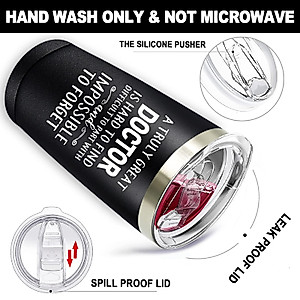 DOEARTE Doctor Gifts for Men - Doctor Appreciation Gifts - A Truly Great Doctor Is Hard to Find - Doctor Day, Graduation Gifts for Doctor, Physician, Dr - 20oz Insulated Tumbler