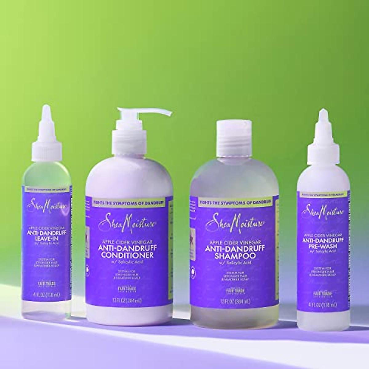 SheaMoisture Hair Care System Anti-Dandruff Pre-Wash For Stronger Hair & Healthier Scalp Formulated With Apple Cider Vinegar Fair Trade Shea Butter For Soft, Smooth Hair 4oz