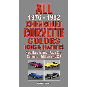 All 1976-1982 Chevrolet Corvette Colors, Codes & Quantities: How Rare is Your Pace Car, Collector Edition, or L82?