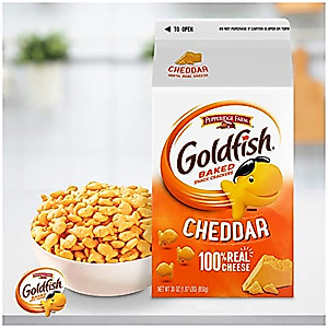 Goldfish Cheddar Crackers, Snack Crackers, 30 oz carton, 2 CT box