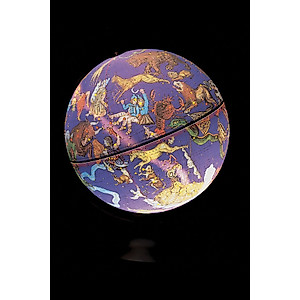 Replogle Constellation Illuminated Globe, Dual map, Detailed sky map, Turn the Light ON to see all of the Constellations that represent 12 different Zodiac Signs(12"/30cm diameter)