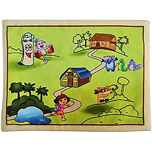 ZIPPOCKRARAFIL Dora Explorer Backpack Rescue Bag with Map, Plush. Purple.