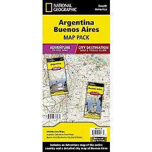 Argentina, Buenos Aires [Map Pack Bundle] (National Geographic Adventure Map)