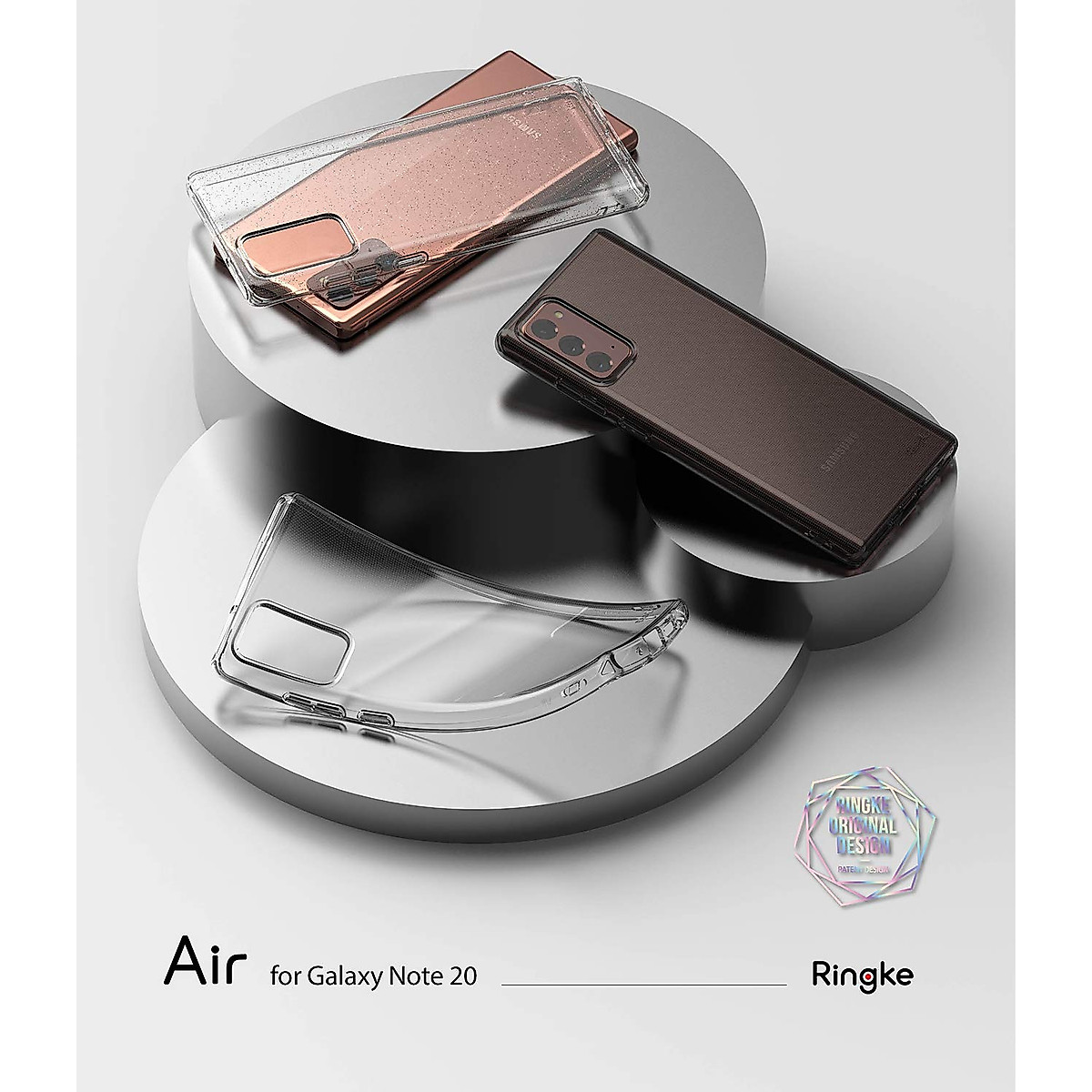 Ringke Air Compatible with Galaxy Note 20 Case 5G, Thin Flexible Shockproof TPU Phone Case - Rose Bronze
