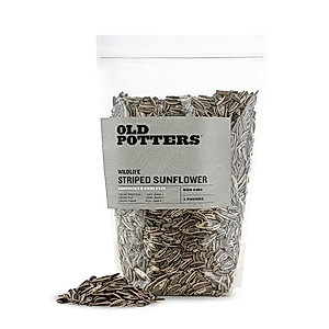 Old Potters Wildlife Striped Sunflower Seeds 3 lbs for Birds and Wildlife, Non-GMO & USA Grown, Attracts Birds (3 Pounds)