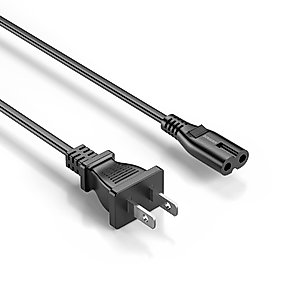 DONGERDI 6FT AC Power Cord Compatible Sony PS3 PS4 PS5 Replacement 2 Prong Power Cable
