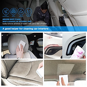 50 Pack Melamine Sponge, Magic Sponge Eraser, Durable Multi-Purpose Premium Melamine Foam Eraser for All Oil Stains, Coffee Cup Stains, Bathroom, Kitchen, Leather, Shoes, Walls, car interiors.