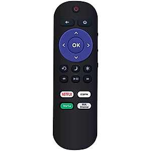 Beyution Replacement Remote Control 101018E0067 RC440 fit for JVC Roku Smart TV LT-65MAW795 LT-58MAW795 LT-55MAW795 LT-50MAW795 LT-65MAW705 LT-55MAW705 with 4 Shortcut Keys