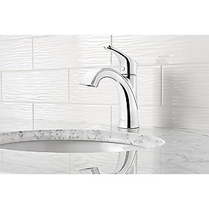 Pfister Weller Bathroom Sink Faucet, Single Handle, Single Hole or 3-Hole, Polished Chrome Finish, LG42WR0C