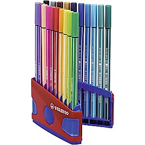 Premium Felt Tip Pen - STABILO Pen 68 - ColorParade - 20 pcs - Assorted Colours