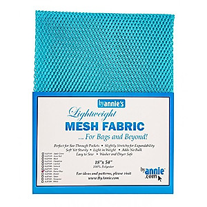 Mesh Fabric Lightweight Primary Bundle- Dandelion, Parrot Blue, White, Black and Atomic Red - 18" x 54" with Tape Measure-Bundle of 6 Items Primary