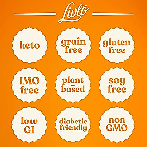 Livlo Keto Nut Granola Cereal - Grain Free & Gluten Free - 1g Net Carbs - Keto Friendly Low Carb Healthy Snack - Paleo & Diabetic Friendly Food - Cinnamon Almond Pecan, 11oz