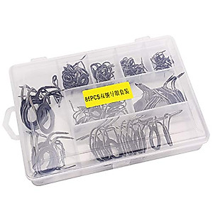 Fishcm 85pcs/lot of 9 Different Sizes of Stainless Steel and Ceramic Fishing Rod Guide Tips for Building and Repairing Rods Eye Rings Set