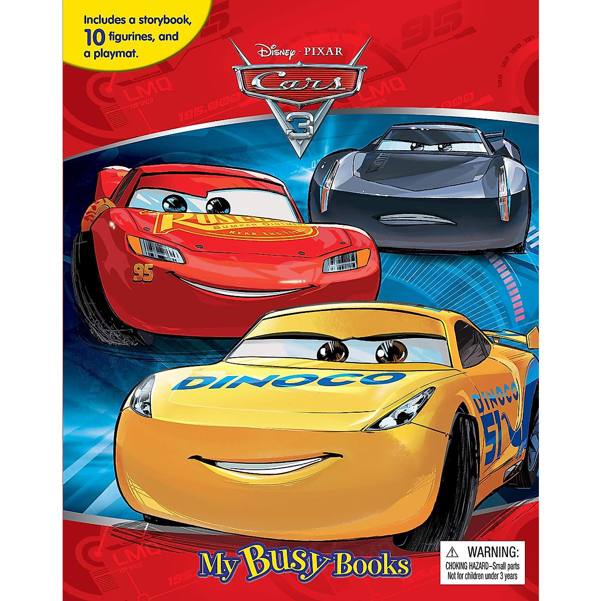 Disney / Pixar Cars 3 My Busy Books - Storybook, 10 figurines, playmat