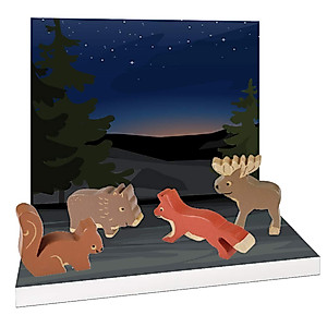 HEVEA Rubberwood Nordic Forrest Animals