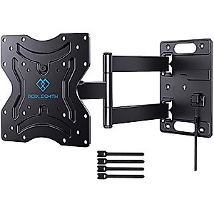 PERLESMITH Lockable RV TV Mount for 13-42 Inch TVs up to 77 lbs, RV TV Mount for Camper Trailer Motor Home Truck, Full Motion RV TV Wall Mount with Articulating Arm Swivels Tilts, Max VASE 200x200mm
