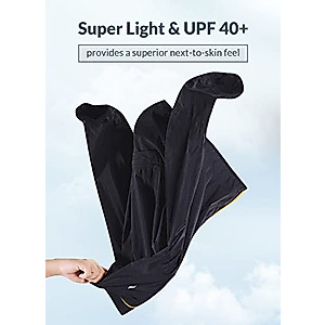 baleaf Women's Cycling Jacket, Lightweight UPF40+ WindBreaker Water Resistant Full Zip Long Sleeve Running Hiking Black M