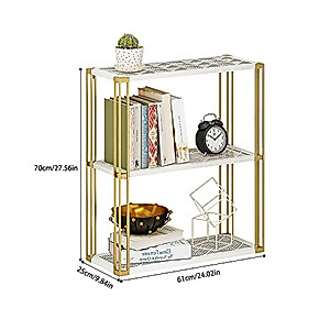 JERAOL Wall Mounted 3 Tier Bathroom Shelf Organizer Rack Over Toilet for Bathroom, Kitchen, Living Room Storage