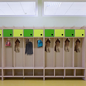 Picowe Set of 6 Double Prong Ceiling Hook Under Shelf Coat Hooks Bathroom Towel Bedroom Robe Hook for Hanging Baseball Cap, Coat, Clothes and Jewelry (White)