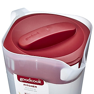 GoodCook 1 Gallon Pitcher with 4 Way Lid, Made Without BPA