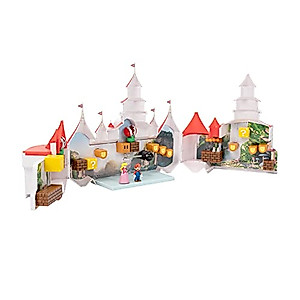 THE SUPER MARIO BROS. MOVIE – Mushroom Kingdom Castle Playset with Mini 1.25” Mario and Princess Peach Figures