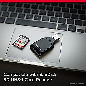 SanDisk 128GB Ultra SDXC UHS-I Memory Card - Up to 140MB/s, C10, U1, Full HD, SD Card - SDSDUNB-128G-GN6IN