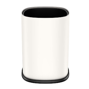 BETHEBST Open Top Metal Waste Basket, Stainless Steel Metel Garbage Can with Double Layer Bucket,4 Gallon/15 Liter