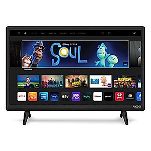 VIZIO 24-inch D-Series 720p Smart TV with Apple AirPlay and Chromecast Built-in, Alexa Compatibility, D24h-J09, 2021 Model
