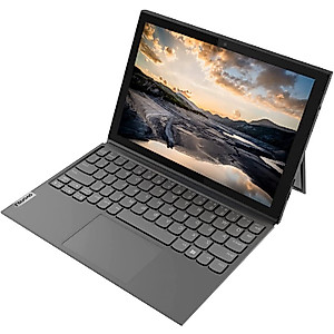 Lenovo Ideapad Duet 3i, 10.3" Touchscreen 2 in 1 Tablet with Detachable Keyboard, Stylus Pen, Intel Celeron N4020, Windows 11, 4GB RAM, 64GB eMMC+64GB Card, Type-C, Graphite Grey, PCM