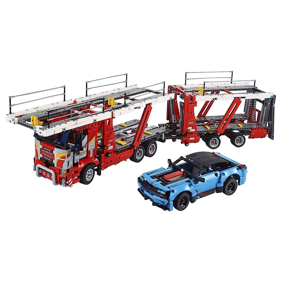 LEGO Technic Car Transporter 42098 Toy Truck and Trailer Building Set with Blue Car, Best Engineering and STEM Toy for Boys and Girls (2493 Pieces)