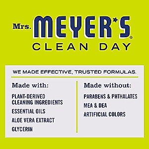 MRS. MEYER'S CLEAN DAY Liquid Dish Soap Refill, Biodegradable Formula, Lemon Verbena, 48 Fl Oz (Pack of 1)