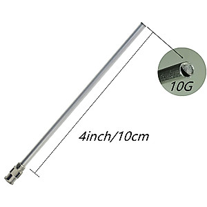 20ml Plastic Syringe with 10Ga Blunt Tip Needle 4" and Storage Caps - Great for Refilling Vegetable Glycerin - Glue Applicator - Oil Dispensing