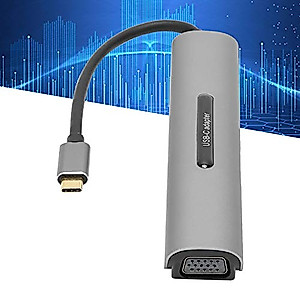 9 in 1 TypeC to Multi Interface Hub,TypeC Docking Station TypeC to HD Multimedia Interface/VGA/USB3.0/PD Adapter with 4K HD Output,Plug and Play