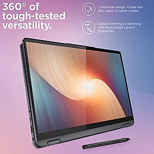 Lenovo IdeaPad Flex 5 14" WUXGA 300nits Touchscreen 2-in-1 Laptop, Hexa-Core AMD Ryzen 5 5500U (Beat i5-1135G7), 16GB LPDDR4x RAM, 512GB PCIe SSD, WiFi6, Digital Pen, Windows 11, BROAG Extension Cable