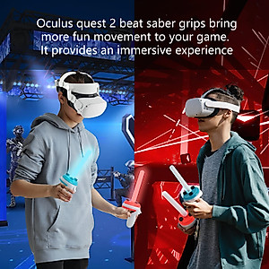 General Fantasy Beat Saber VR Quest 2 Accessories, VR Quest 2 Sword Grip, Beat Saber Game Accessories for VR Quest 2 Enhanced Beat Saber Gaming Experience