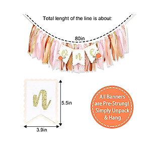 Pumpkin High Chair Banner for 1st Birthday - Little Pumpkin Banner, Pumpkin Birthday Party Decorations, Pink Orange Ribbon High Chair Banner, Cake Smash Props