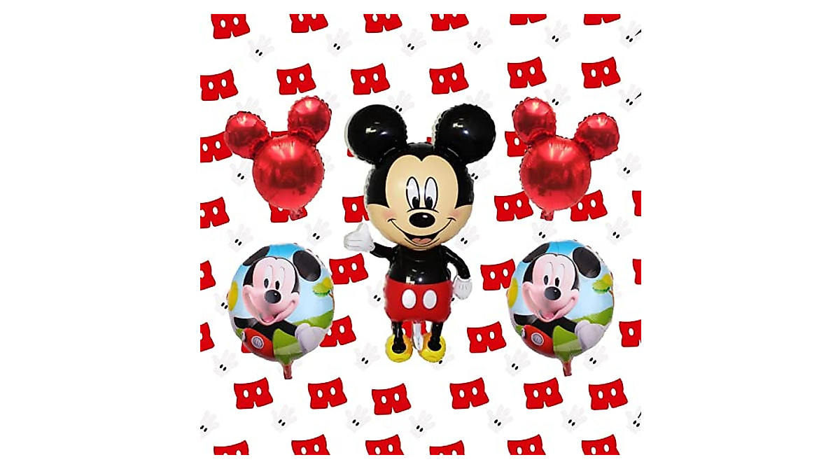 Mickey Mouse Party Balloons Set - Perfect for Birthdays & Baby Showers