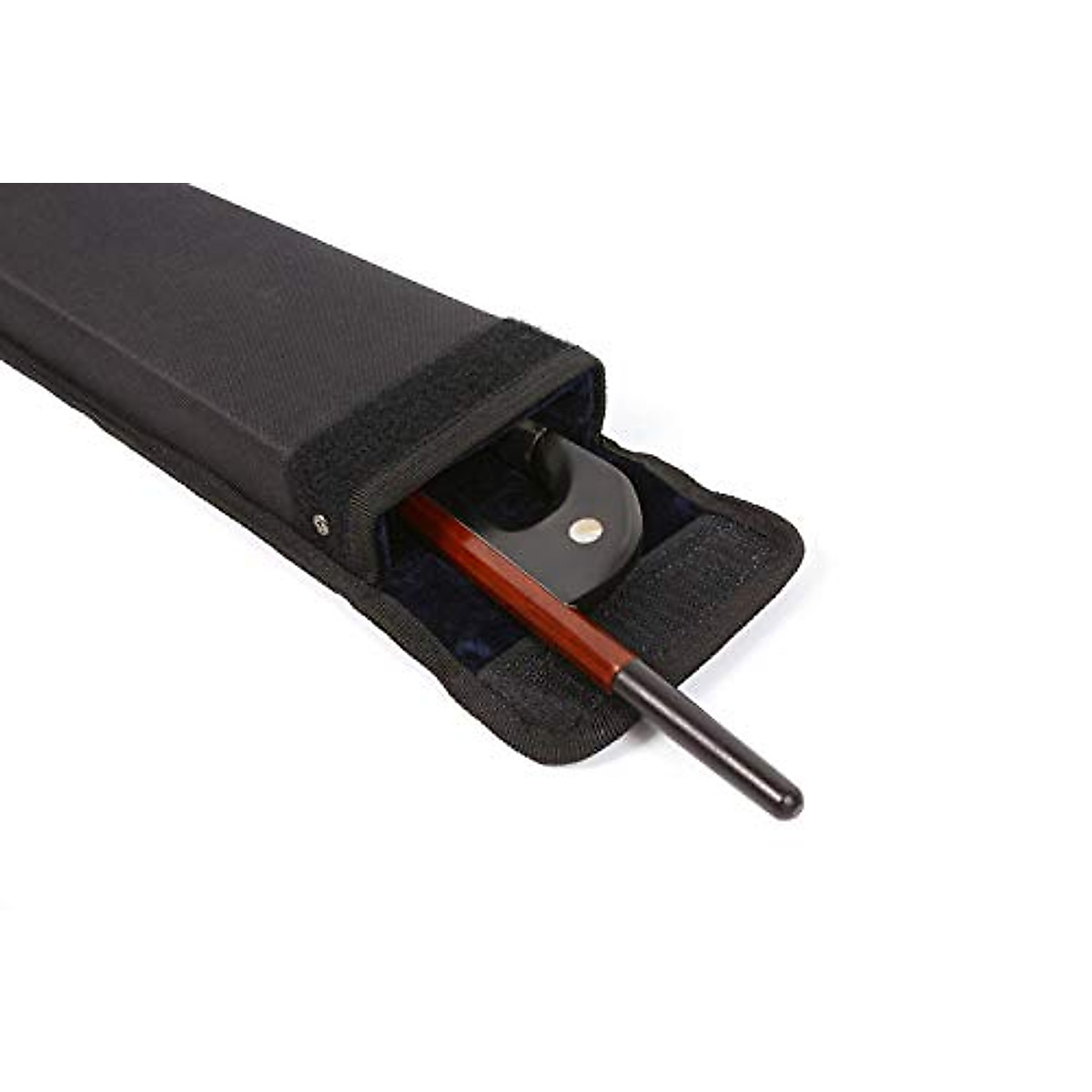 Yinfente Upright Double Bass Bow Case for One French German Bass Bow bag With Shoulder Strap (Black)