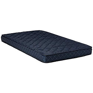 AC Pacific 6-Inch Water-Resistant Memory Foam Mattress Made in USA with Stylish Diamond-Quilted Breathable Fabric, Distributes Weight Evenly, Twin XL, Navy Blue