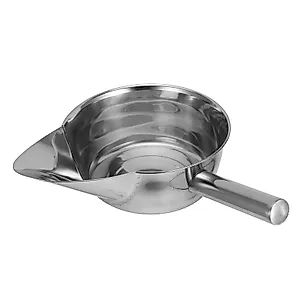 iplusmile Stainless Steel French Fry Scoop with Handle Popcorn Scoop Food Shovel Commercial Fry Bagger Scooper for Snacks Desserts Ice Dry Goods