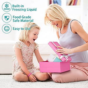 Secura Mini Ice Cream Maker for Gelato, Sorbet, Frozen Yogurt, 0.4QT Automatic Electronic Gelato Maker with Mixing Spoon & Recipe Book, Quick Homemade & Great Gift