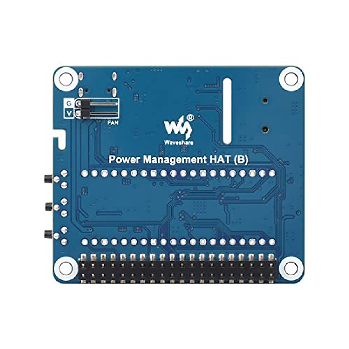 Coolwell Power Management HAT for Raspberry Pi Series Board, Onboard RTC & Buck-Boost DC Chip,Supports Charging and Power Output at The Same Time