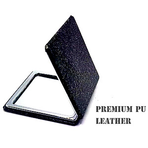 mpowtech Magnifying Silver Compact Mirror - Mix Diamond Mirror 1x/2x Magnification Travel Makeup Mirror,Double Sided Small Pocket Mirror,Folding Purse Mirror,Cosmetic Mirror for Gift