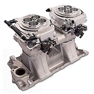 NEW HOLLEY SELF-TUNING SNIPER EFI 4150 2X4 THROTTLE BODY FUEL INJECTION SYSTEM,POLISHED,1600 CFM,1250 HP,COMPATIBLE WITH 4150 4 BBL SQUARE BORE FLANGES